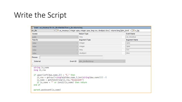 Tile Menu Using Datawindow Object Ppt