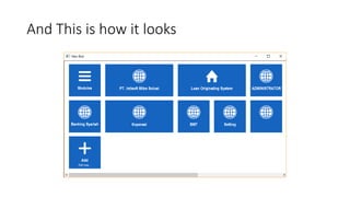 Tile Menu Using Datawindow Object | PPT