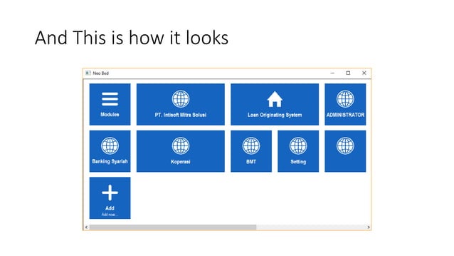 Tile Menu Using Datawindow Object Ppt