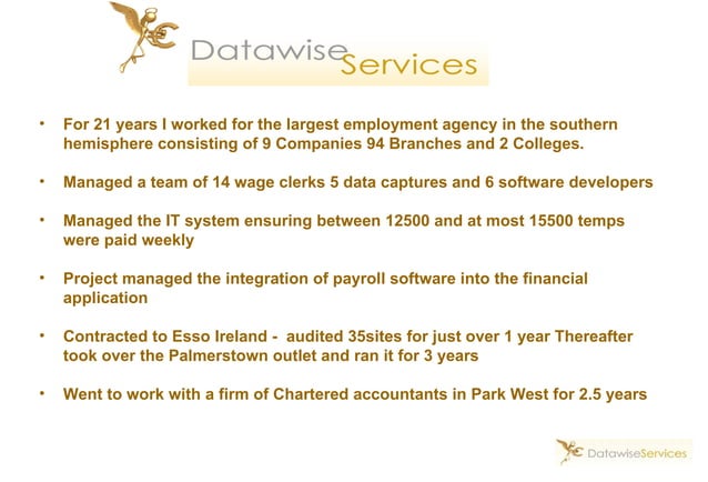 Datawise services | PPT