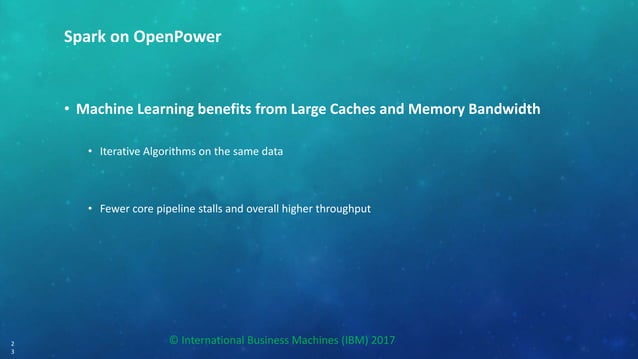 Optimizing Hortonworks Apache Spark machine learning workloads for contemporary Open Platforms | PPT