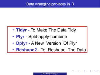 Data wrangling IN R LANGUAGE | PPT