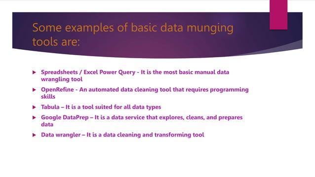 DATA WRANGLING presentation.pptx | Databases | Computer Software and Applications