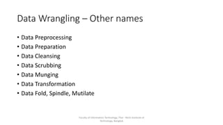 Data wrangling week1 | PPT