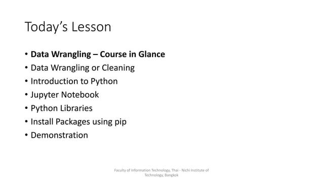 Data wrangling week1 | PDF | Databases | Computer Software and Applications