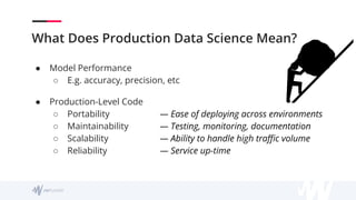 Data Science in Production: Technologies That Drive Adoption of Data ...