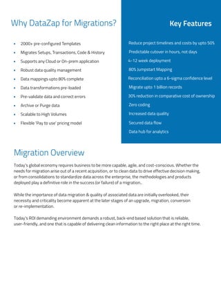 Data Sheet dataZap for Data and Setup Migration | PDF
