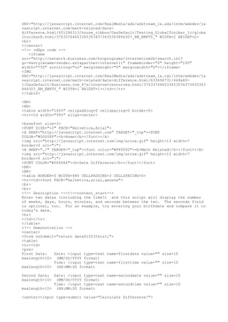 Date difference[1] | TXT