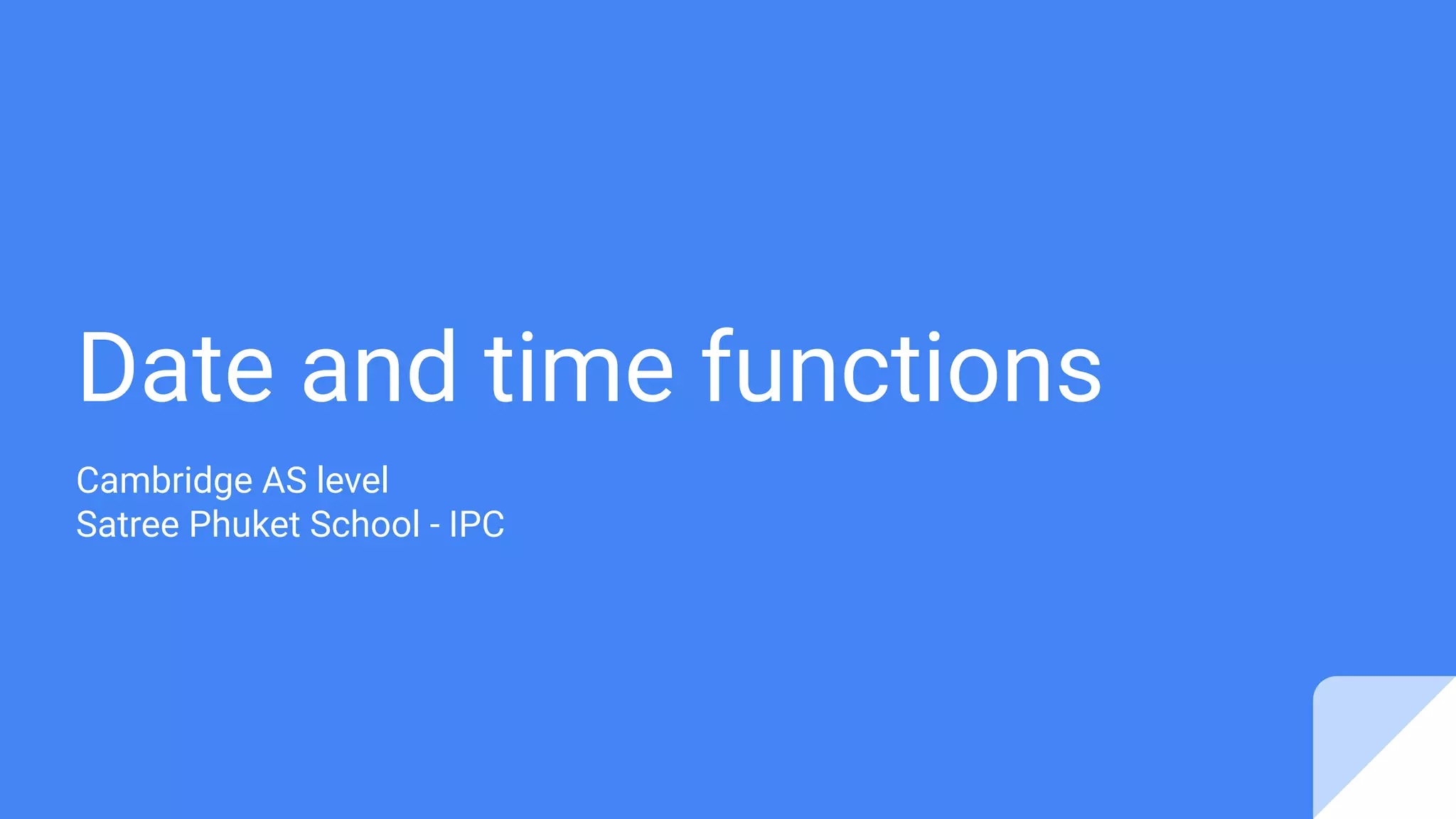 Spreadsheet Date & Time Functions | PDF