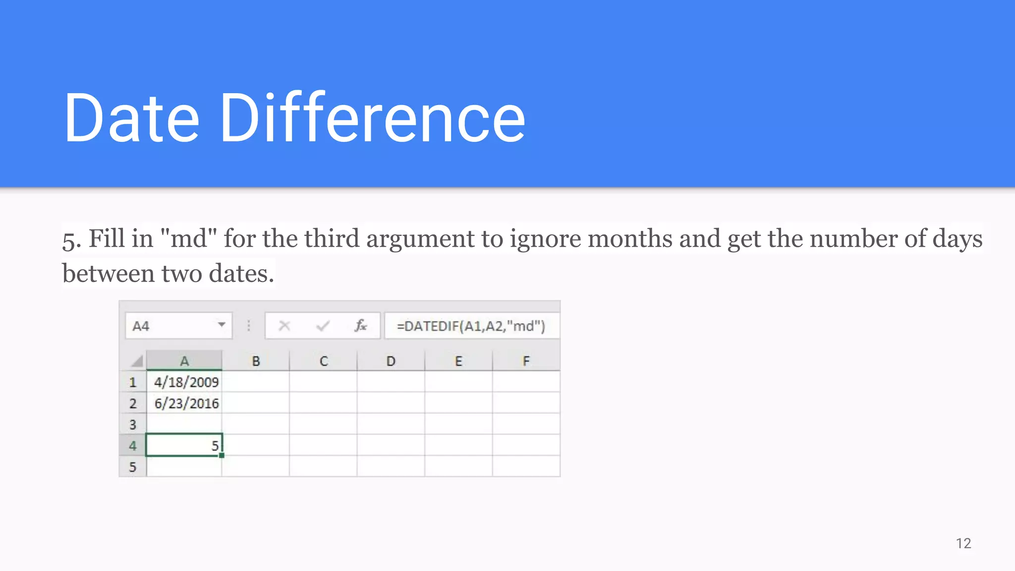 Spreadsheet Date And Time Functions Ppt