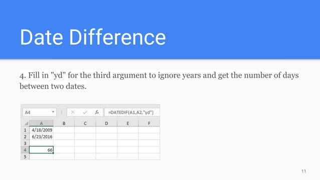 Spreadsheet Date & Time Functions | PDF