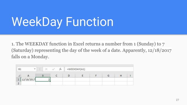 Spreadsheet Date & Time Functions | PDF