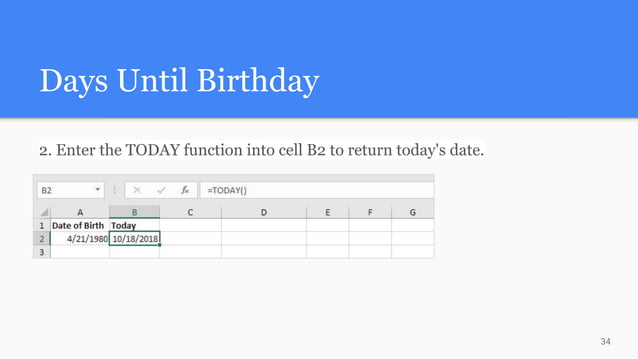 Spreadsheet Date & Time Functions | PDF