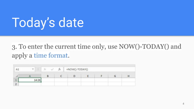 Spreadsheet Date & Time Functions | PDF