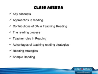 Discourse Analysis & the teaching of reading | PPT