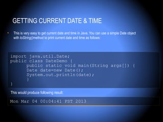 Date and time manipulation | PPT
