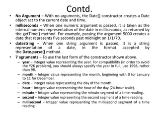 Date object.pptx date and object v | PPTX