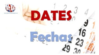 Dates - ¿Cómo escribir las fechas en inglés? | PDF