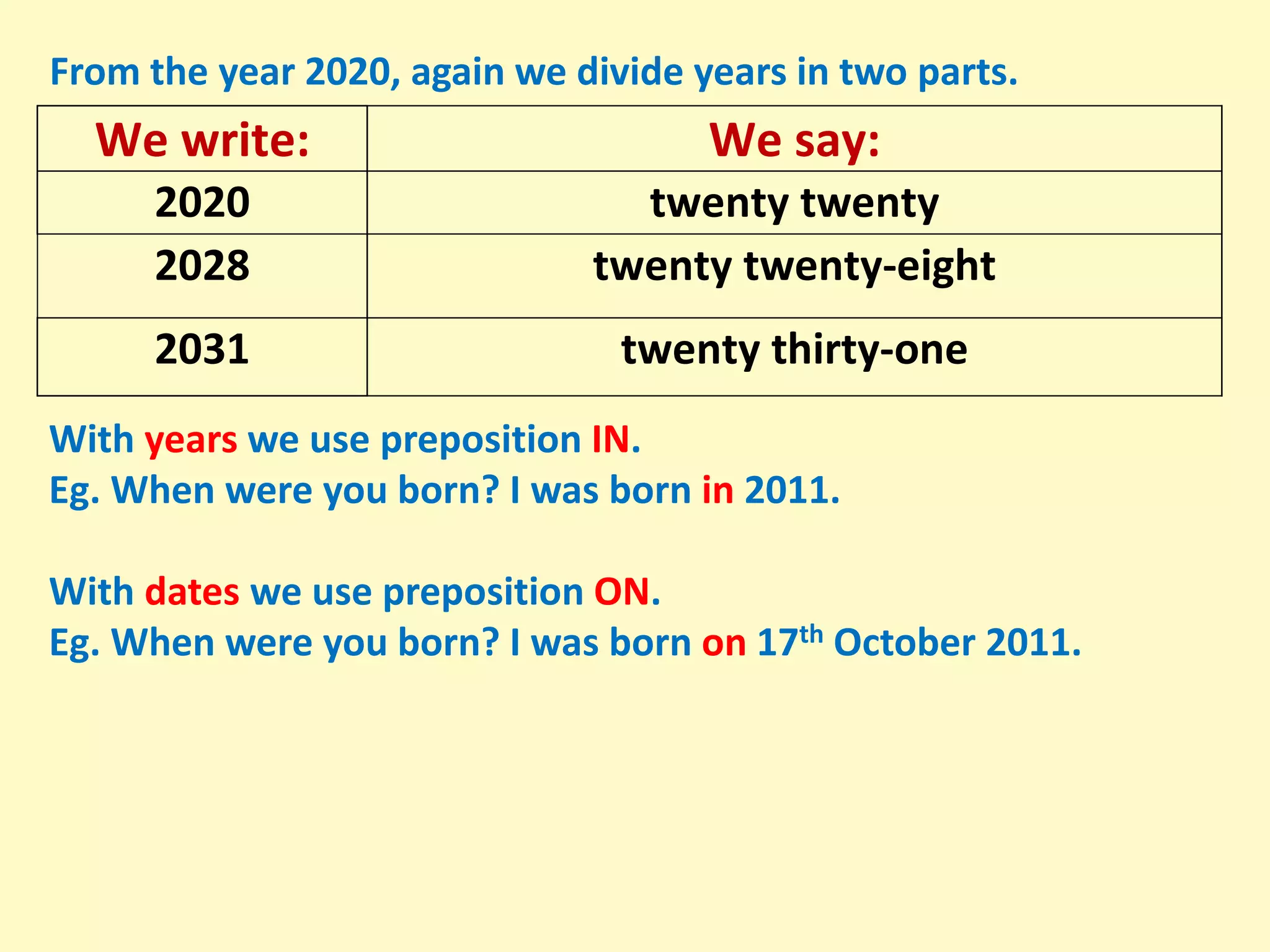 Dates and years.pptx