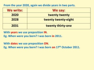 Dates and years.pptx