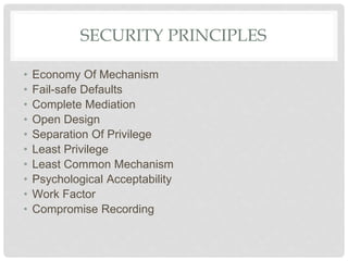 Date security security principles | PPTX