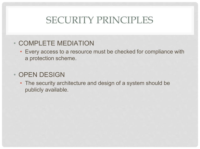Date security security principles | PPTX