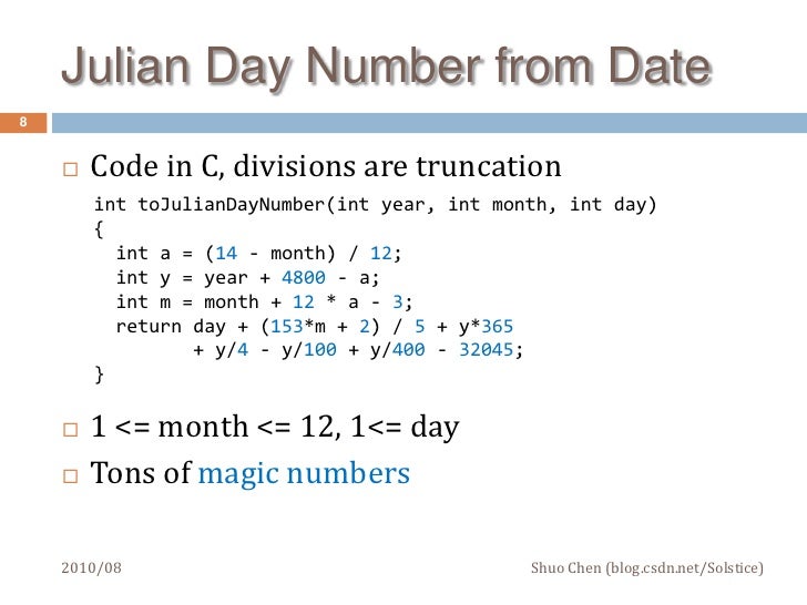 Datetime - Julian Date Datetime - Julian Date