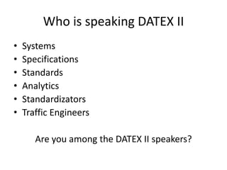 DATEX II Browser | PPTX