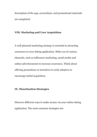 The Dating Mobile App Development Process | PDF