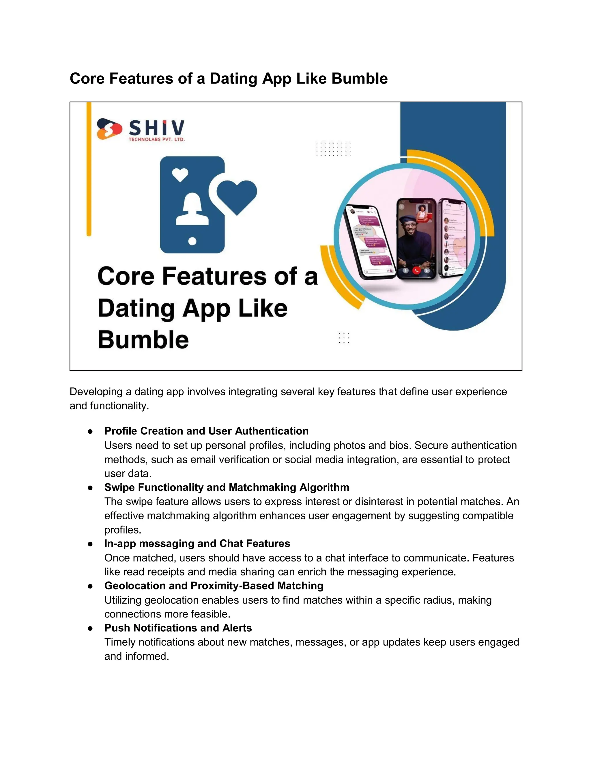 What Does It Take to Build a Bumble-Like App? A Cost Overview | PDF