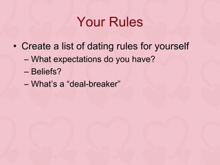 Dating behavior | PPT