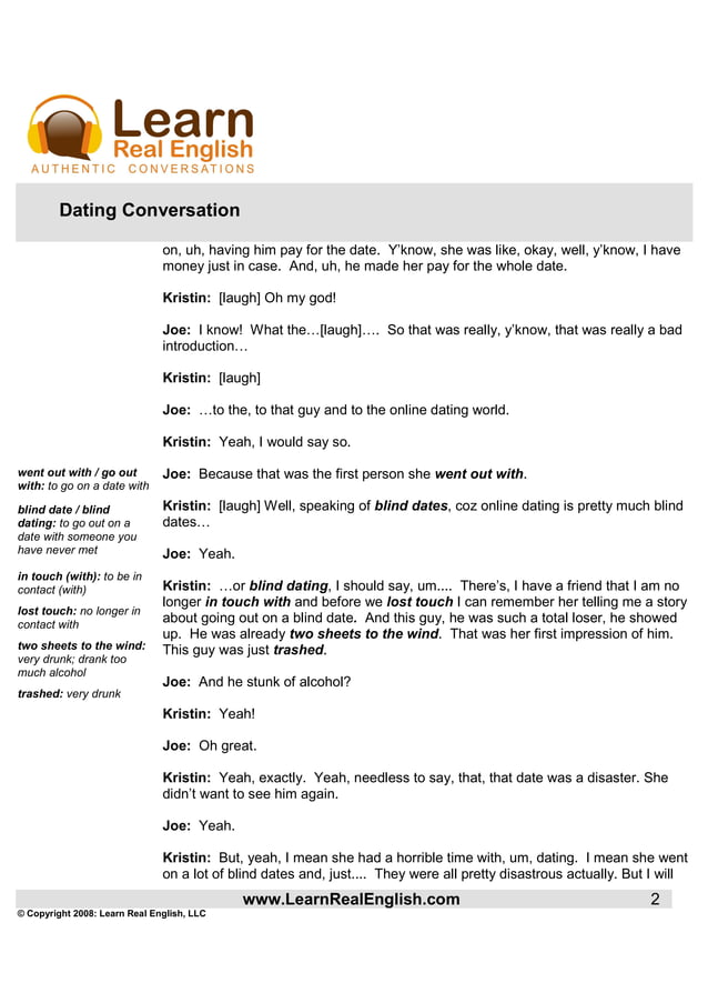 Dating conversation | PDF
