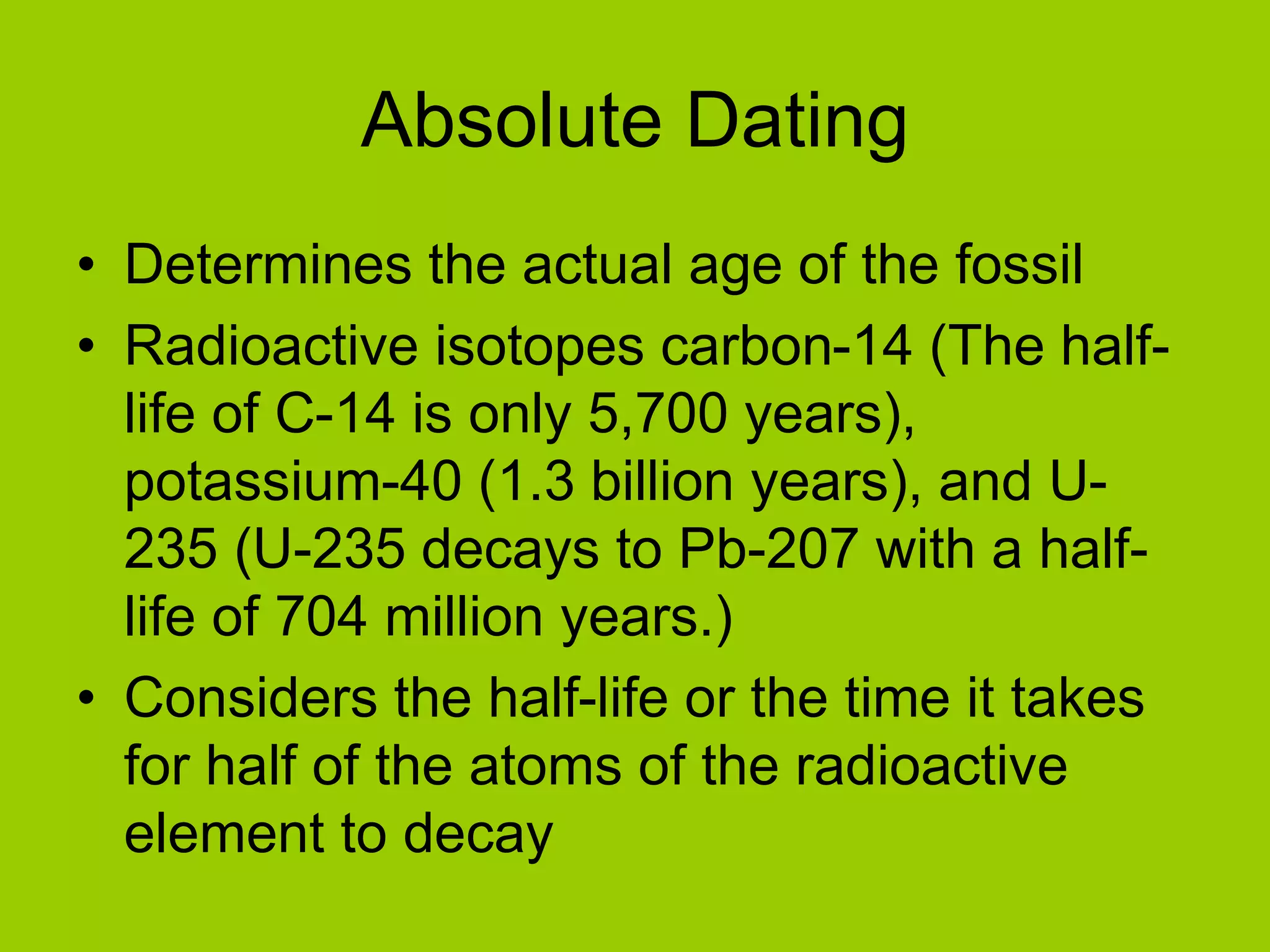 Dating Fossils.ppt