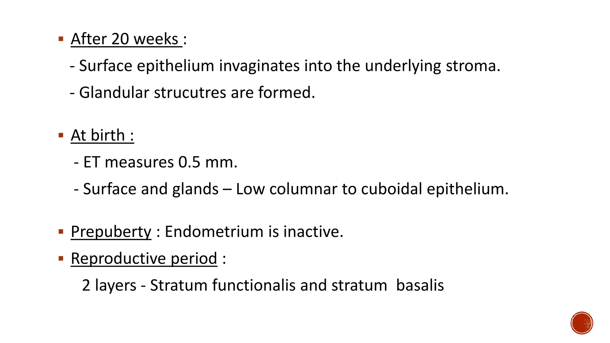 DATING OF ENDOMETRIUM - female genital tract.pptx