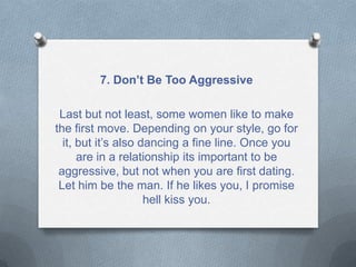 Dating tips for wo men | PPT