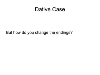Dative | PPT