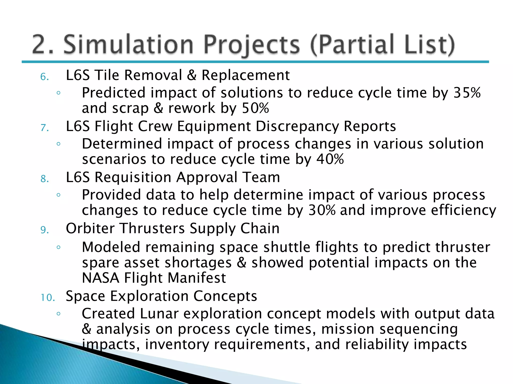 ProModel Process Simulation Projects | PPTX