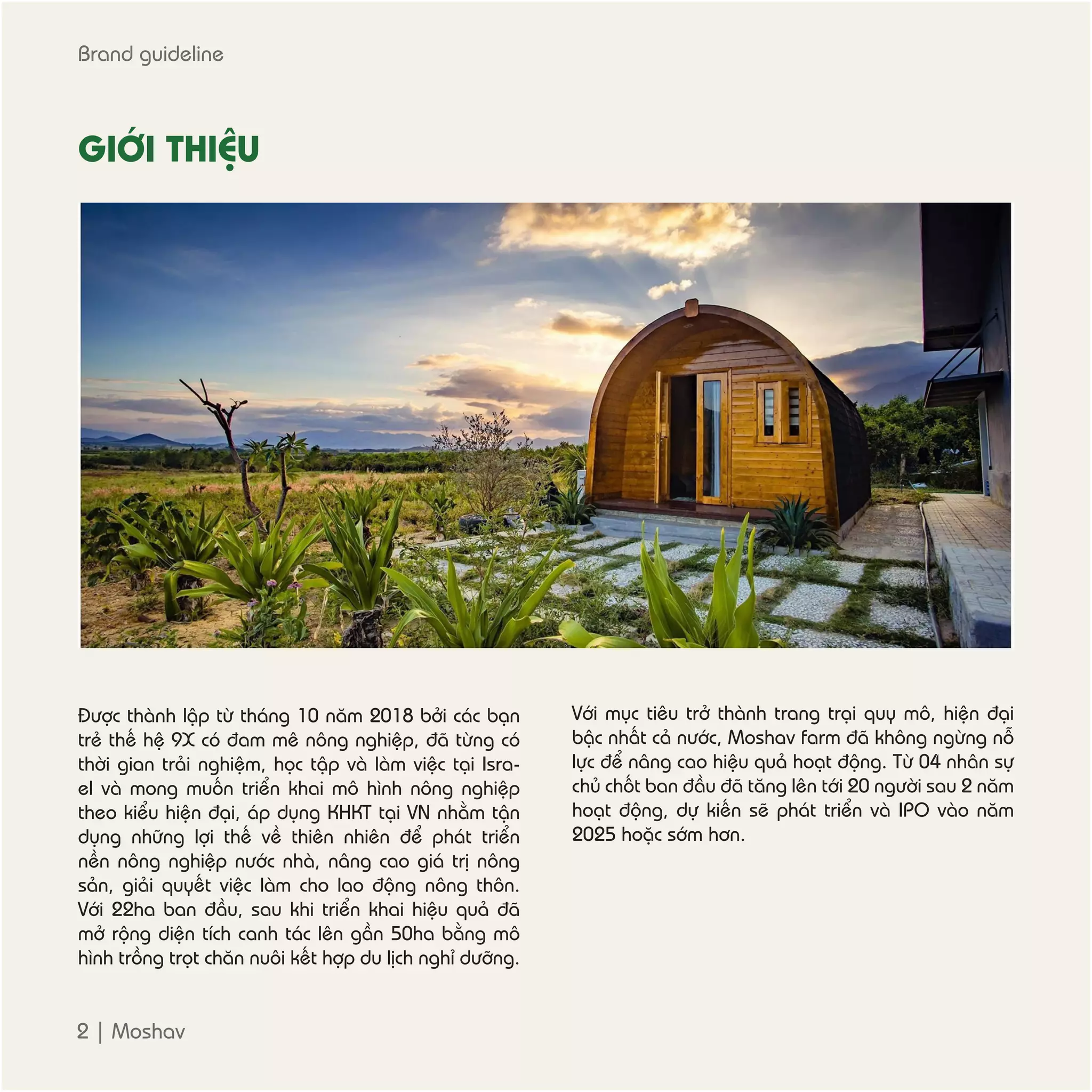 Thiết kế nhận diện thương hiệu CTCP Nông Nghiệp Moshav Farm - Học viện Kstudy | PDF