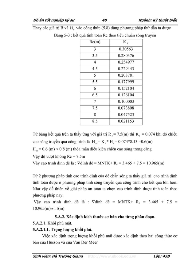 Datn thiet ke dap pha song | PDF