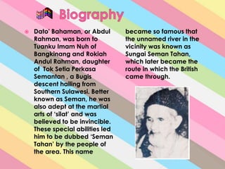 Dato bahaman intro | PPT