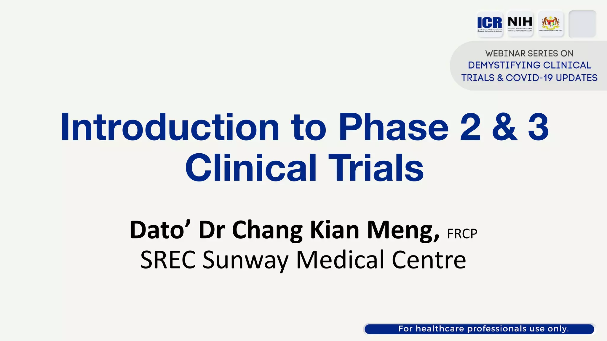 Introduction to Phase 2 & 3 Clinical Trials | PDF
