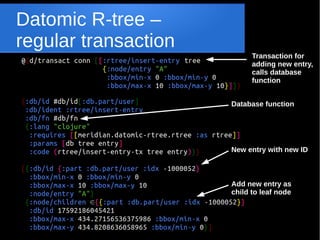 Datomic rtree-pres | PPT