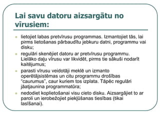 Datorvīrusi | PPTX