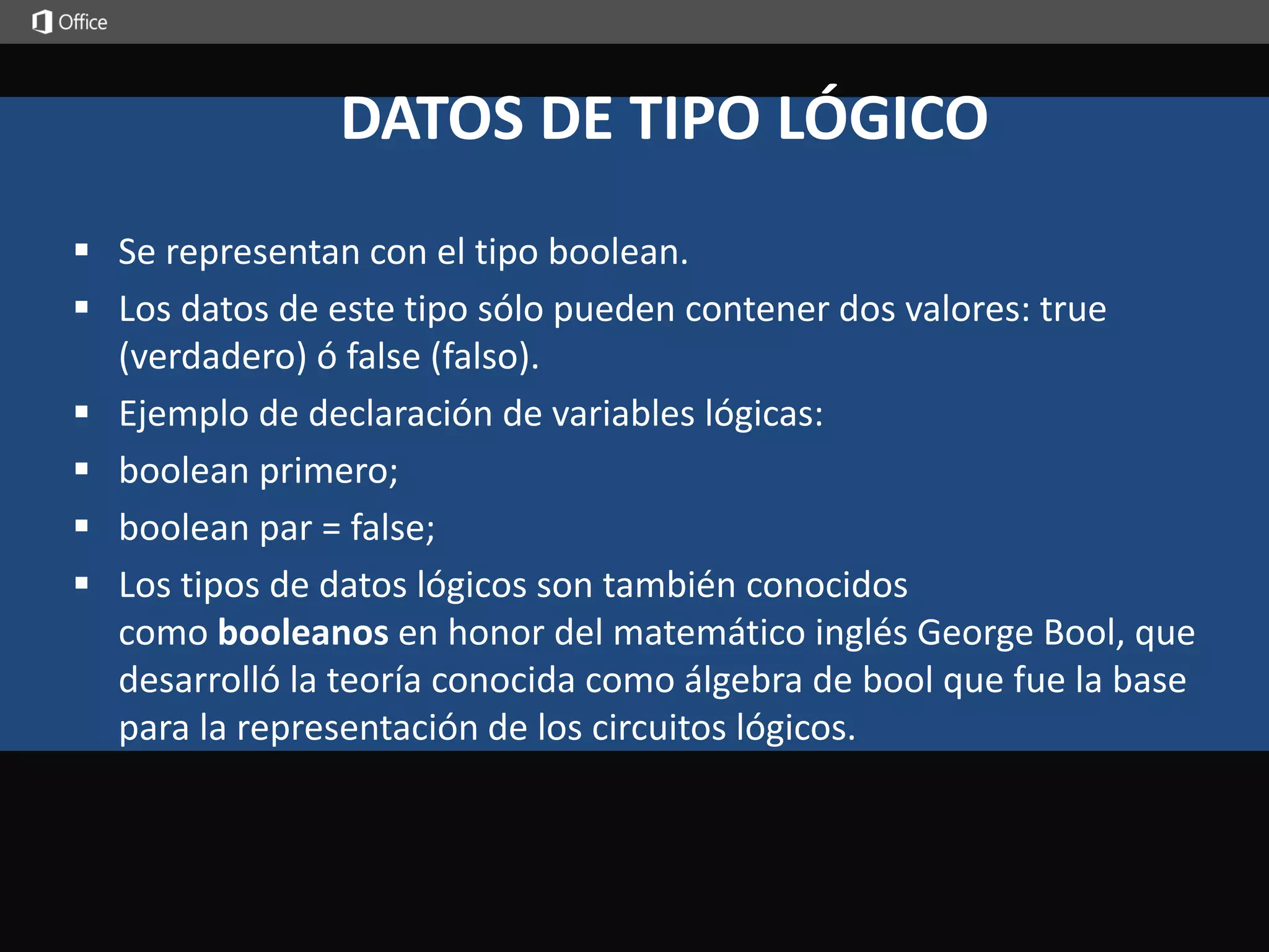 Tipos De Datos En Java Ppt
