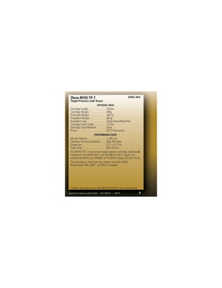 Datos municion | PDF