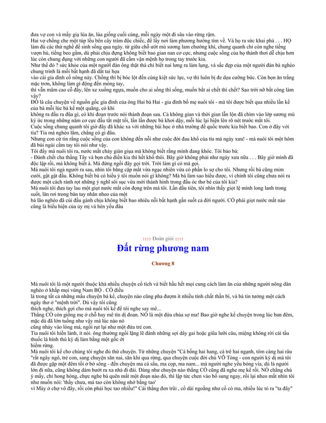 Dat rung phuong nam doan gioi | PDF