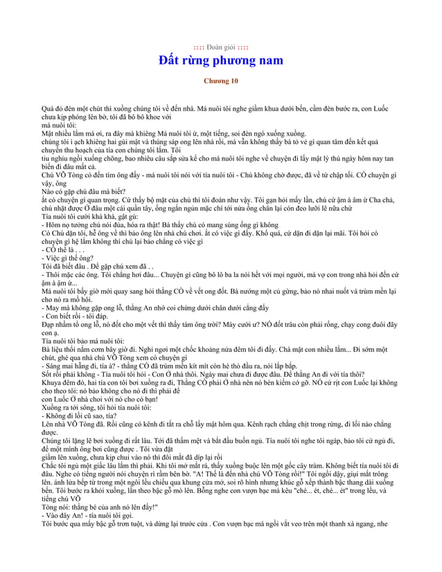 Dat rung phuong nam doan gioi | PDF