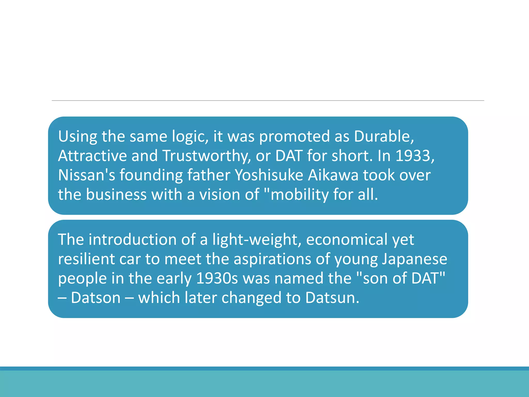 OVERVIEW OF DATSUN | PPTX