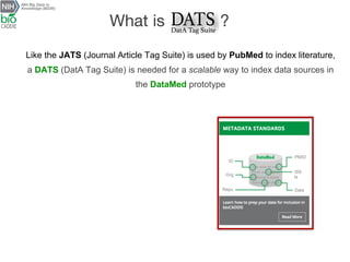Introduction to DATS v2.2 - NIH May 2017 | PPT