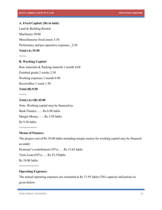 DATTA IRRIGATION PVT LTD | PDF